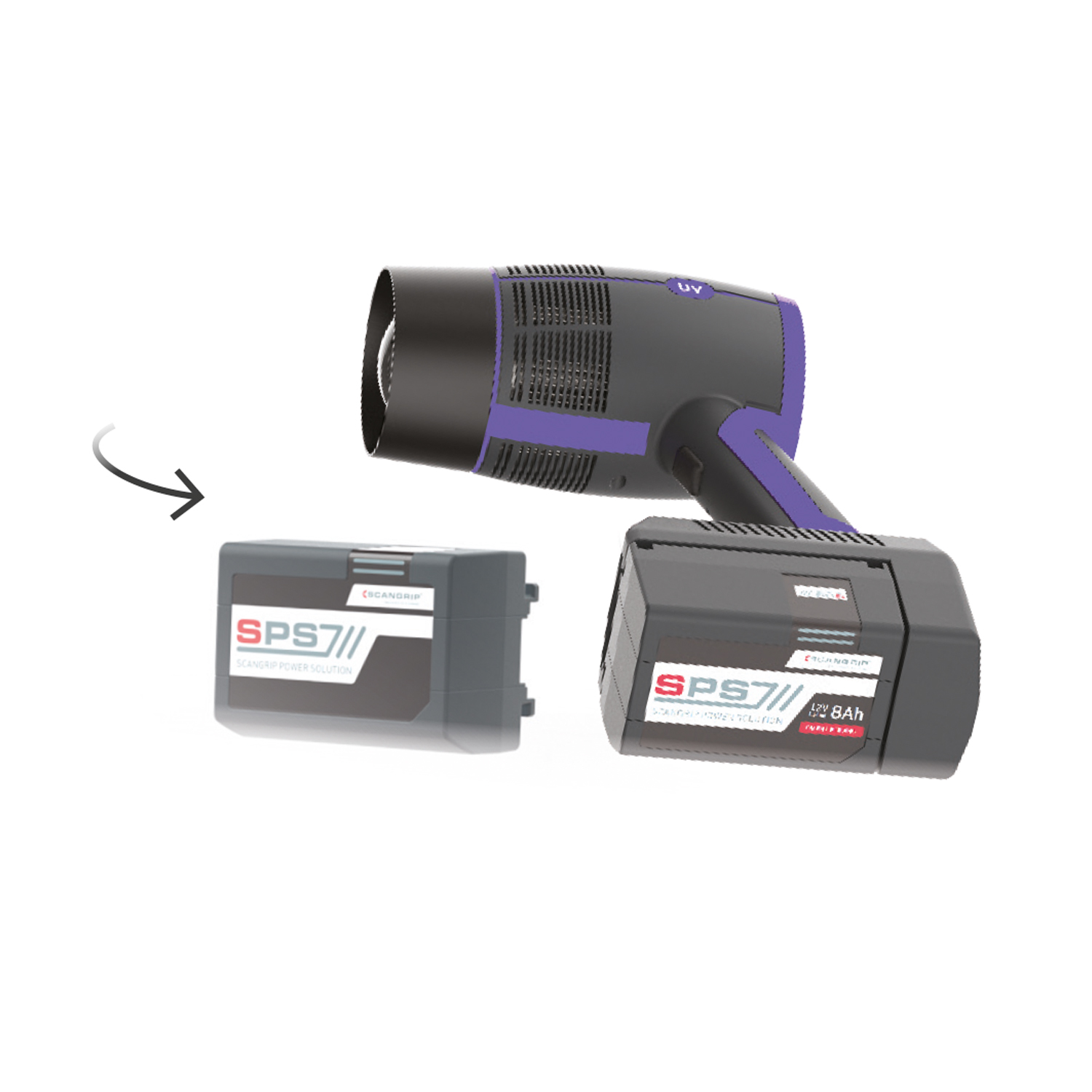 Extremely powerful UV-GUN for UV curing of large paint repair areas (US ...